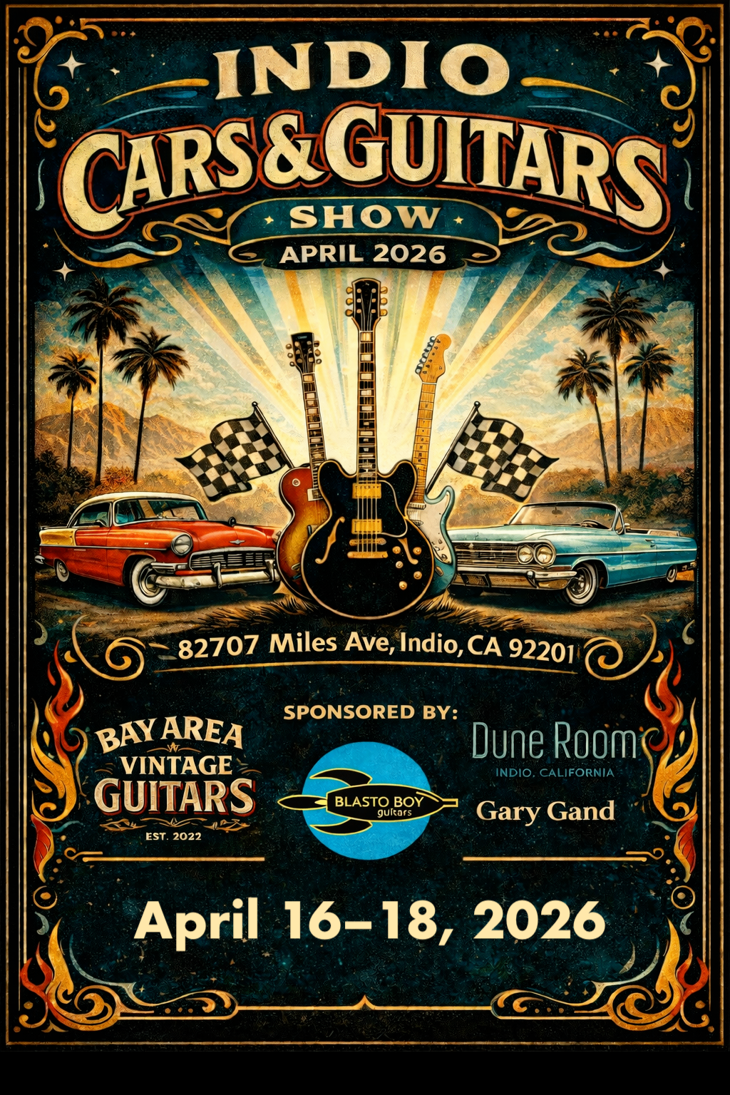 Indio Cars & Guitars Show | April 16-18, 2026
